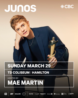 Mae Martin to host the 2026 JUNO Awards - Insight Productions Ltd